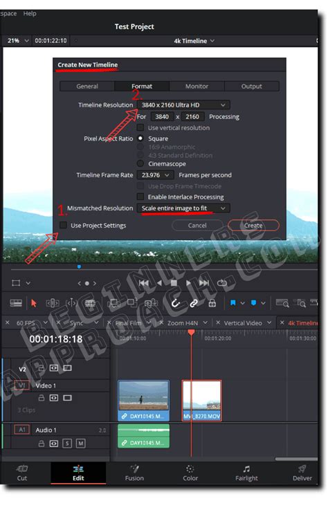 Best Davinci Resolve 4k Project And Timeline Settings 2025