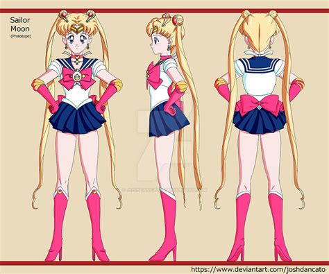 Sailor Moon Prototype Model Sheet By Joshdancato On Deviantart