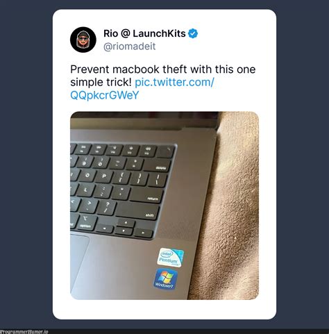 macbookTheft · ProgrammerHumor.io