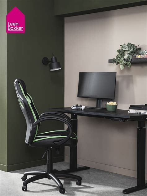 Bureau Met Gamestoel Werkplekken Keukenstoelen Georganiseerde Bureau