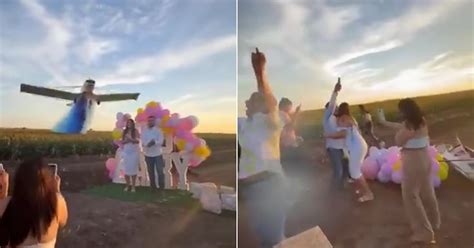 Una Revelación De Género Casi Termina En Tragedia Por La Impensada Maniobra De Una Avioneta