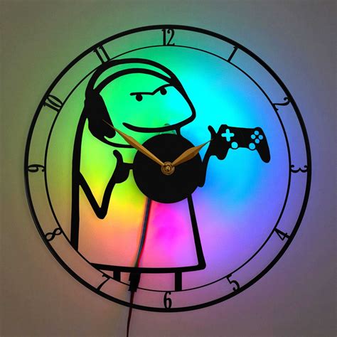 Game Room Clock Gaming Clock Video Game Wall Clock Etsy