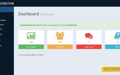 E Learning Source Code Premium Aplikasi Lengkap Berbasis Php Mysql INTI PHP