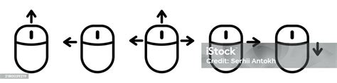 Computer Mouse Pointer Icon Set Computer Mouse With Arrow Vector Stock