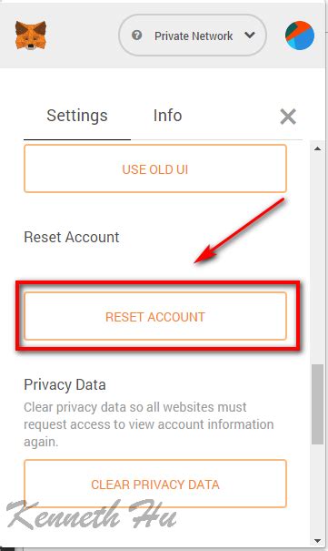 reset metamask nonce i encounter an issue about nonce by 胡家維 hu
