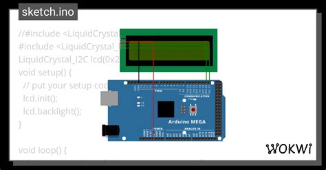 P166 Lcd1602 Iic Wokwi Esp32 Stm32 Arduino Simulator
