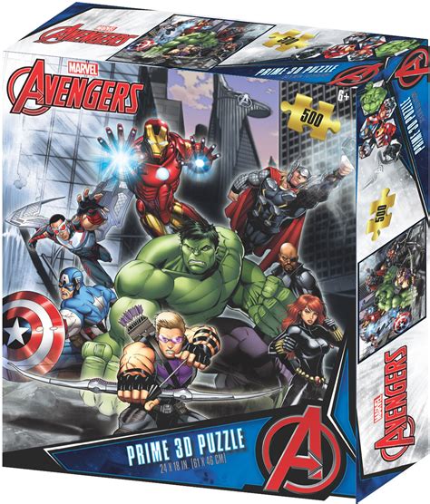 Prime3d Marvel Avengers 500 Piece 3d Puzzle Jacs Cave Of Wonders