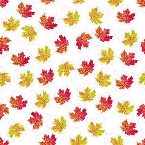 Premium Vector Maple Leaf Fall Background Pattern