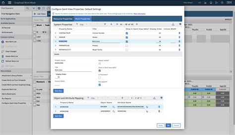 Configuring Graphical Work Week Maximo Secrets