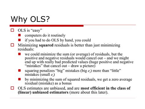 Ordinary Least Squares Ordinary Least Squares Ppt Technology And Computing