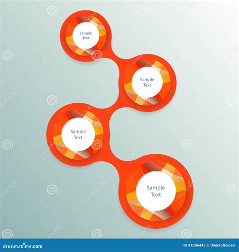 Colorful Round Diagram Infographics Stock Vector Illustration Of Flow Graph