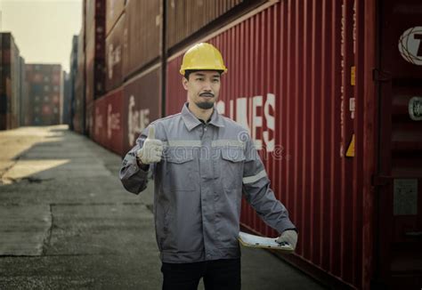 Engineer Or Worker Is Writing And Check On Checklist Document Stock