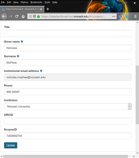 Data Dashboard User Guide Eresearch Documentation