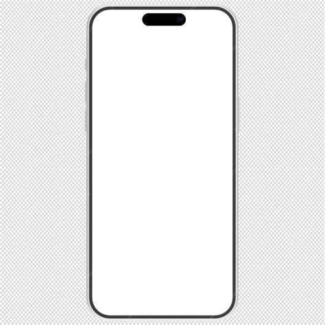 Premium Psd Isolated White Iphone 16 Mockup Template Without Background Frone Screen View