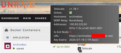 tailscale only working in some docker containers no tailscaled after