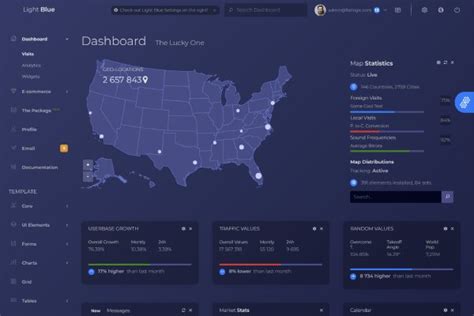 light blue vue admin