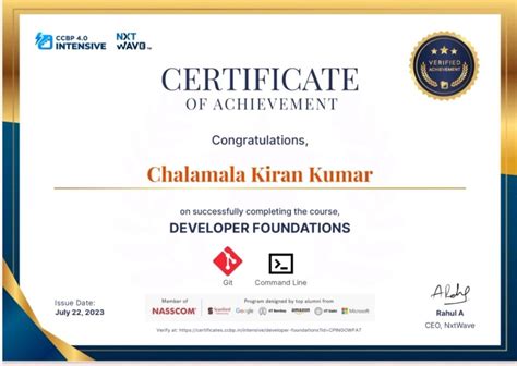Kiran Kumar Chalamala On Linkedin Im Happy To Share That Ive