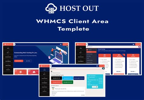 Hostout Fully Responsive WHMCS Client Area Template WHMCS Marketplace