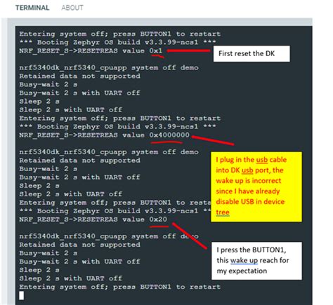 Disable The Function For Nrf5340 System Off Mode Wakeup By A Valid Usb Voltage On The Vbus Pin