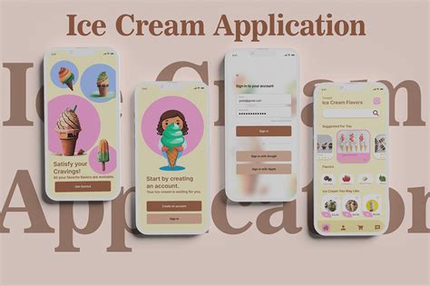 Ice Cream Application Behance