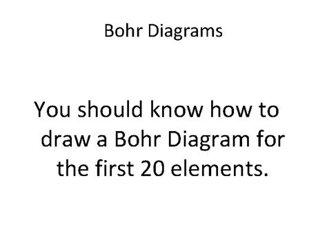 Atomic Basics How To Draw Bohr Diagrams Bohr