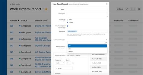 Send Scheduled Reports Using Ftp Sftp And Aws S3 Fleetio Updates