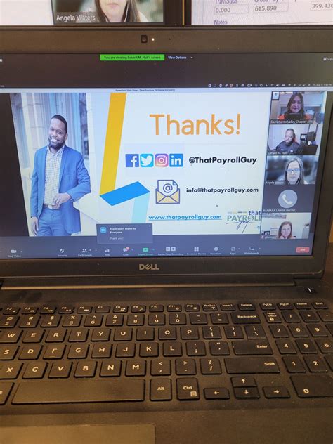 Huge Shout Out To Gerard M Hall Cpp That Payroll Guy For Presenting