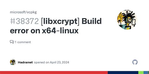 Libxcrypt Build Error On X Linux Issue Microsoft Vcpkg GitHub