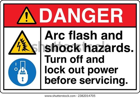 Ansi Z Safety Sign Marking Label Stock Vector Royalty Free Shutterstock