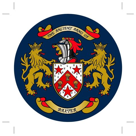 Coat Of Arms Coasters Baxter