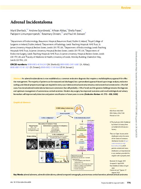 Pdf Adrenal Incidentaloma