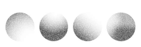 Noise Grain Circles Pointillism Gradient Pattern Vector Image