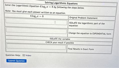 solved solving logarithmic equationssolve the logarithmic