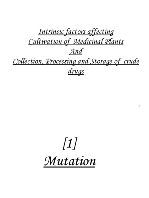Ppt Intrinsic Factors Cultivation Pdf Ploidy Gene