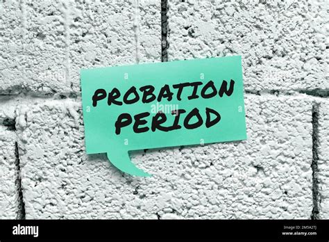 Text Showing Inspiration Probation Period Business Showcase Focused