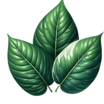 Green Tropical Leaves Watercolor Illustration Clipart Leaves Plant