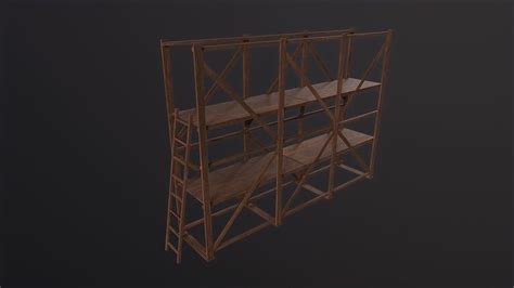 3d model scaffolding 3d model vr ar low poly cgtrader