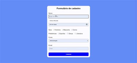 Github Hmiranda Formulario Aluno Formul Rio Feito Para Usar Os M Todos Get E Post No Php
