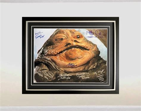 Star Wars Episode VI Return Of The Jedi Huge Jabba The Hutt Multi Signed By Performers