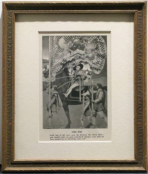 Maxfield Parrish Original Black And White Illustration Titled Dies Irae