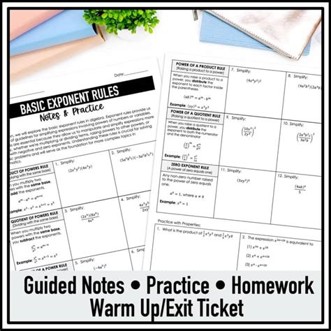 Laws Of Exponents Algebra 2 Lesson Product Quotient And Power Rules