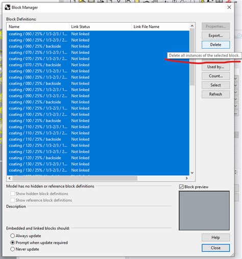 how to delete multiple blocks at once in rhino8 rhino mcneel forum
