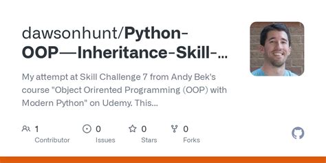 GitHub Dawsonhunt Python OOP Inheritance Skill Challenge My Attempt At Skill Challenge