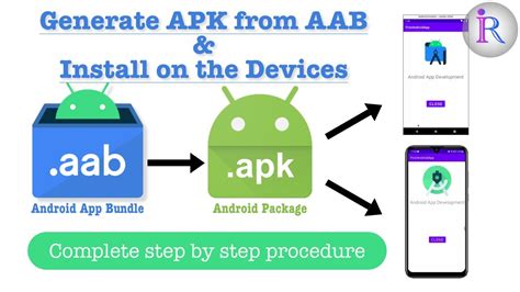 Generate An Apk File From An Aab File On Mac And Install The App On The Devices Youtube