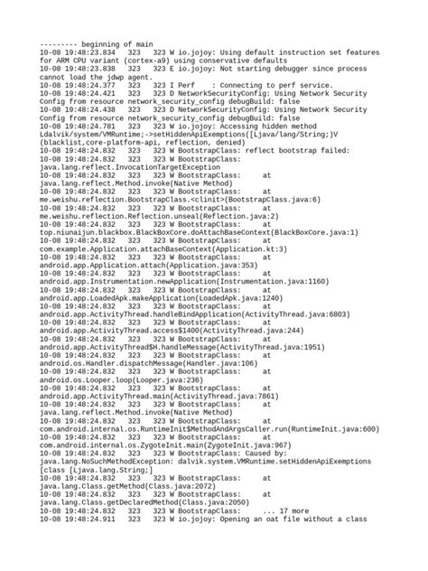 Android App Debugging Log Analysis Pdf Java Programming Language
