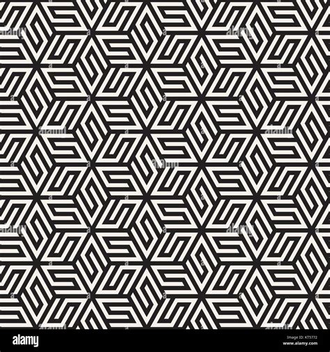 Vector Seamless Lattice Pattern Modern Stylish Texture With Monochrome