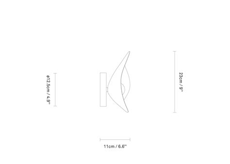 Florii 1 Wall Dark Bronze White