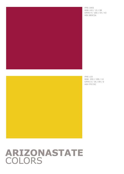 Arizona State Colors Arizona Sun Devils Color Code Mrdhn