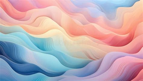 Serene Abstract Background with Soft Pastel Waves, Creating a Calming and Harmonious Effect ...
