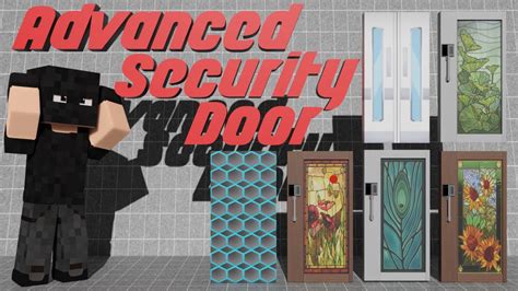 Advanced Security Door 103 Mcpe Door Addon Youtube
